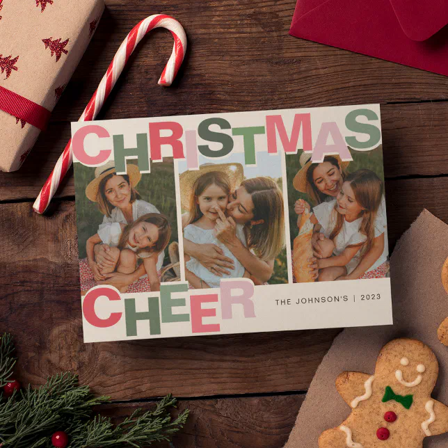 Christmas Cheer | Photo Christmas Holiday Card | Zazzle