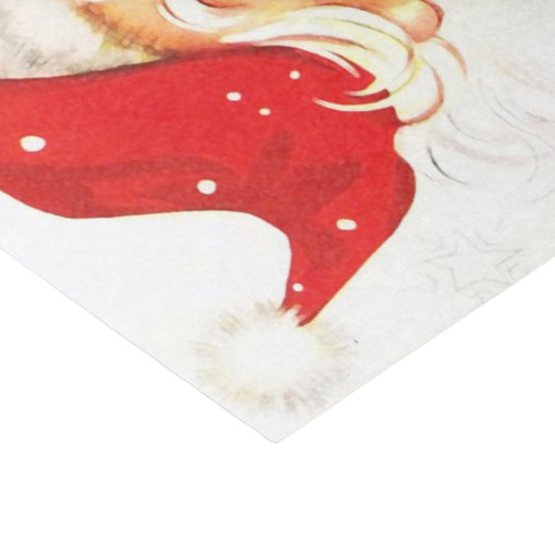 Christmas Cheer Vintage Santa Claus Face Tissue Paper | Zazzle