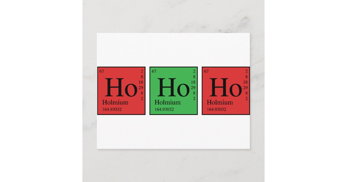 Christmas Chemistry Holiday Postcard | Zazzle.com