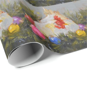Christmas Chicken Wrapping Paper | Zazzle