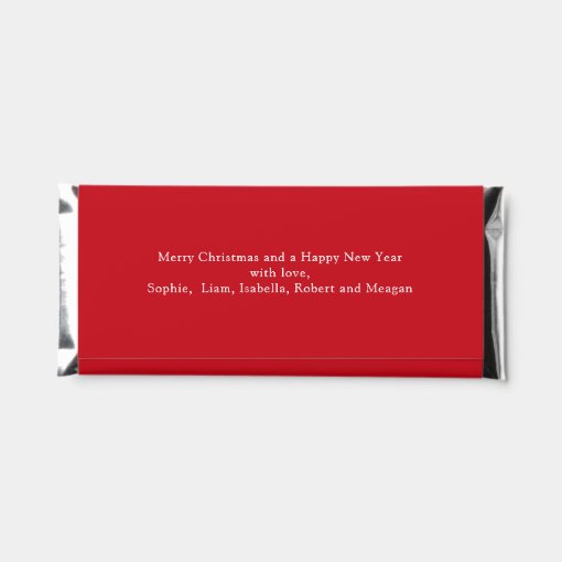Christmas Chocolate Personalized Photo Collage Hershey Bar Favors | Zazzle