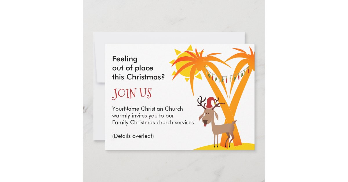 Christmas Church Invitation | Zazzle