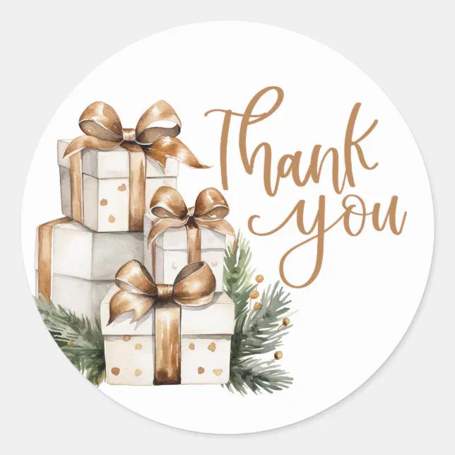 Christmas Classic Round Sticker | Zazzle