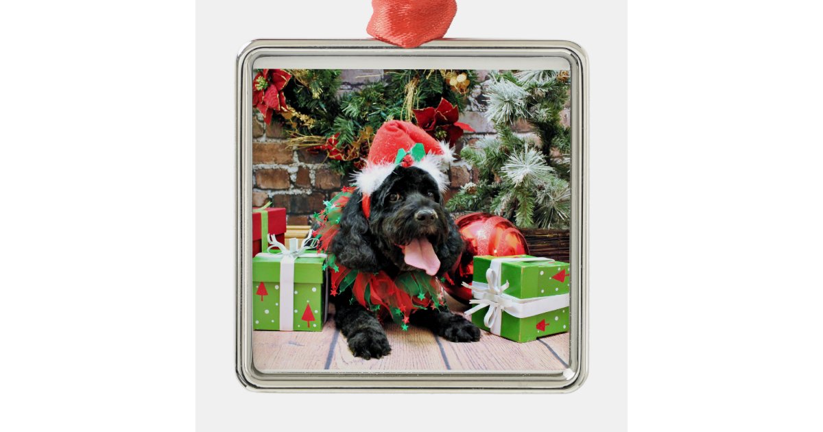 Christmas - Cockapoo - Jack Metal Ornament | Zazzle
