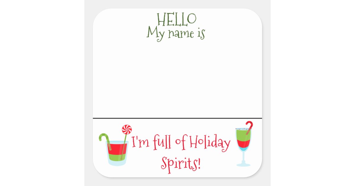 Christmas Cocktail Party Name Badge Tag Zazzle christmas-cocktail-party-name-badge-tag-zazzle