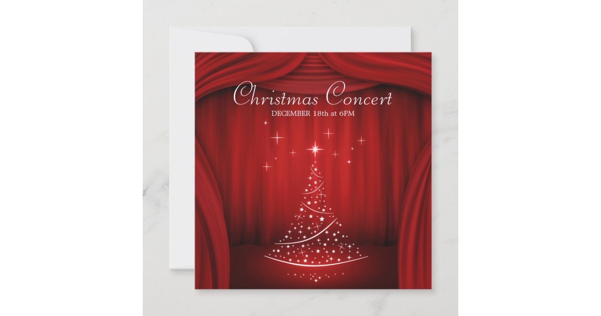 Christmas Concert invitation | Zazzle