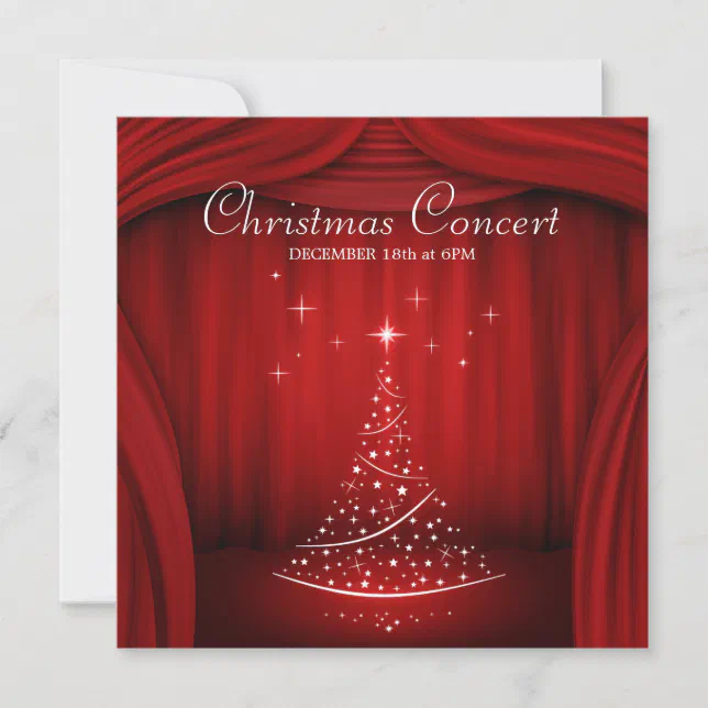 Christmas Concert invitation | Zazzle