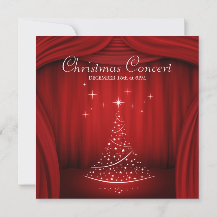 Christmas Concert invitation | Zazzle