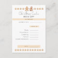 Christmas Cookie Bake Off Party Scorecard Card | Zazzle