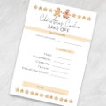 Christmas Cookie Bake Off Party Scorecard Card | Zazzle