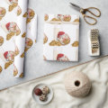 Christmas Cookie Hog Wrapping Paper | Zazzle