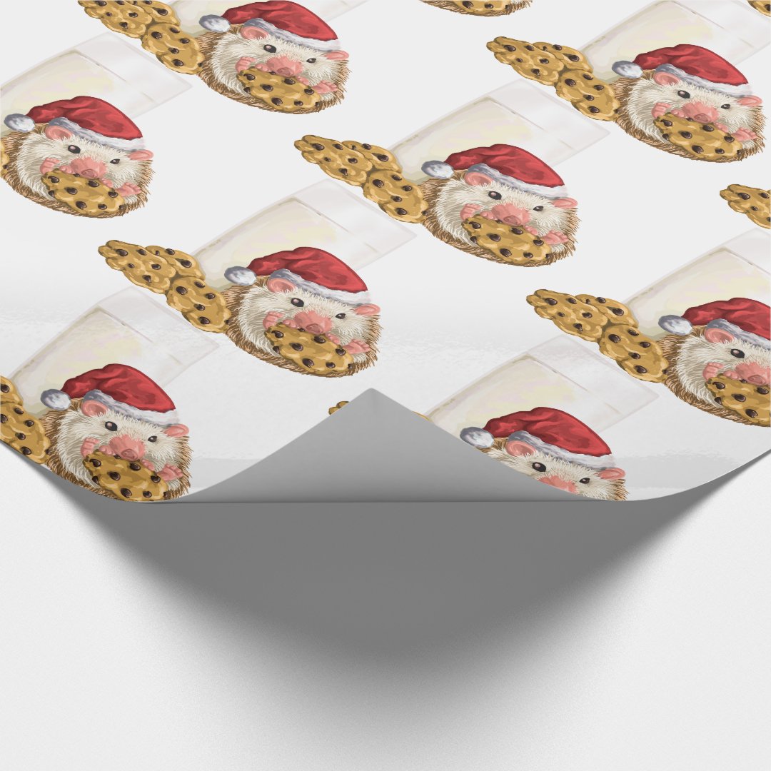Christmas Cookie Hog Wrapping Paper | Zazzle