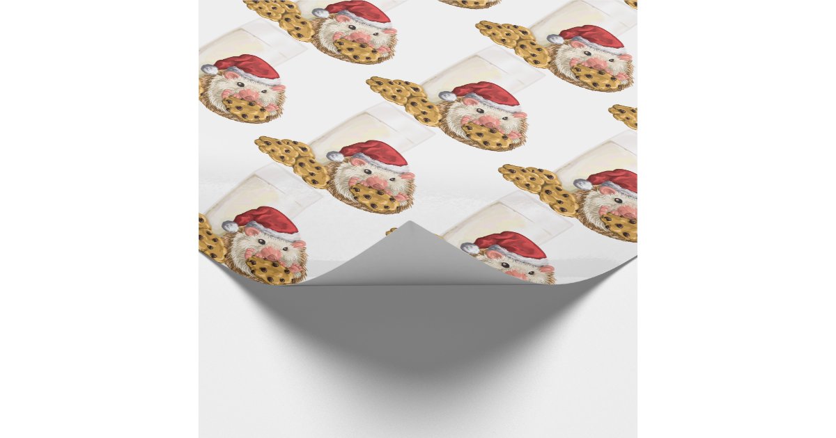 Christmas Cookie Hog Wrapping Paper | Zazzle