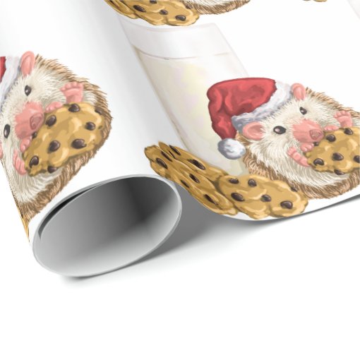 Christmas Cookie Hog Wrapping Paper | Zazzle