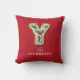 Christmas Cookie Personalized Family Monogram Y Throw Pillow | Zazzle