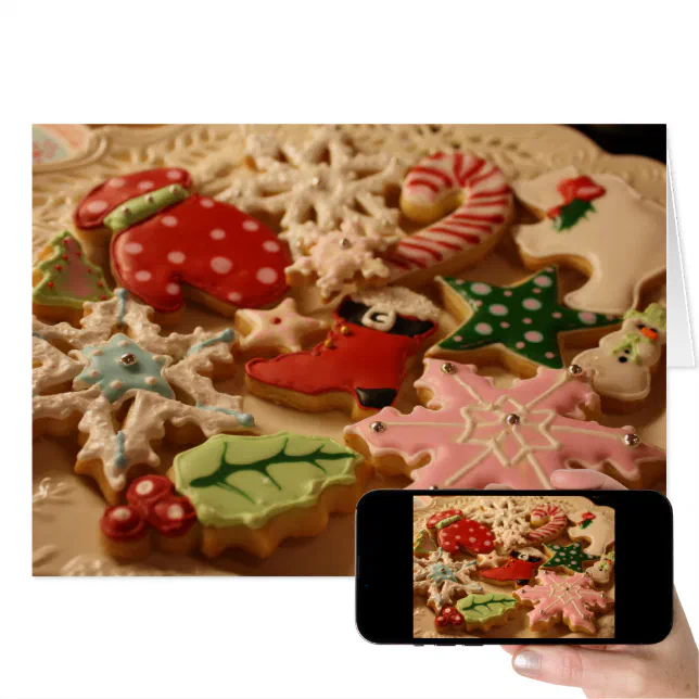 Christmas cookie recipe card | Zazzle