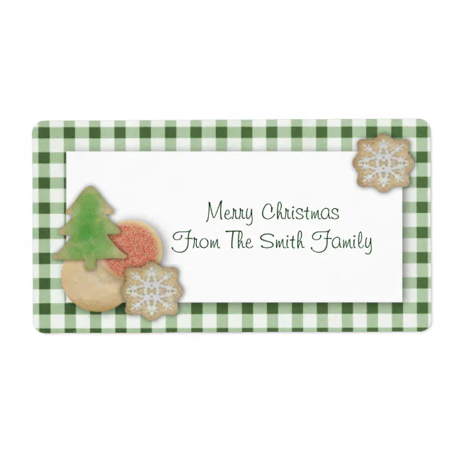 Christmas Cookies Label | Zazzle