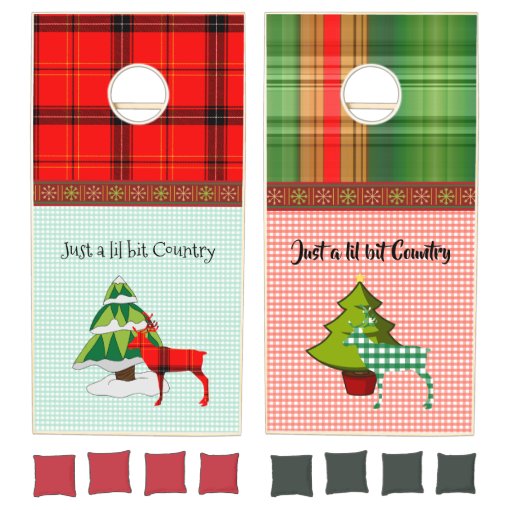 CHRISTMAS CORNHOLE CORNHOLE SET | Zazzle