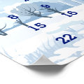 Christmas Countdown Advent Calendar Poster | Zazzle