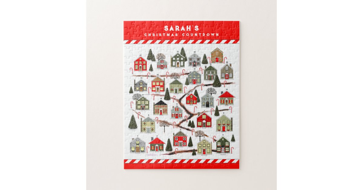 Christmas Countdown Jigsaw Puzzle | Zazzle