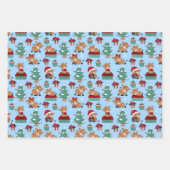 Christmas Cow Bull Wrapping Paper Set of 3 | Zazzle