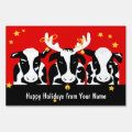 Christmas Cows Large Yard Sign | Zazzle