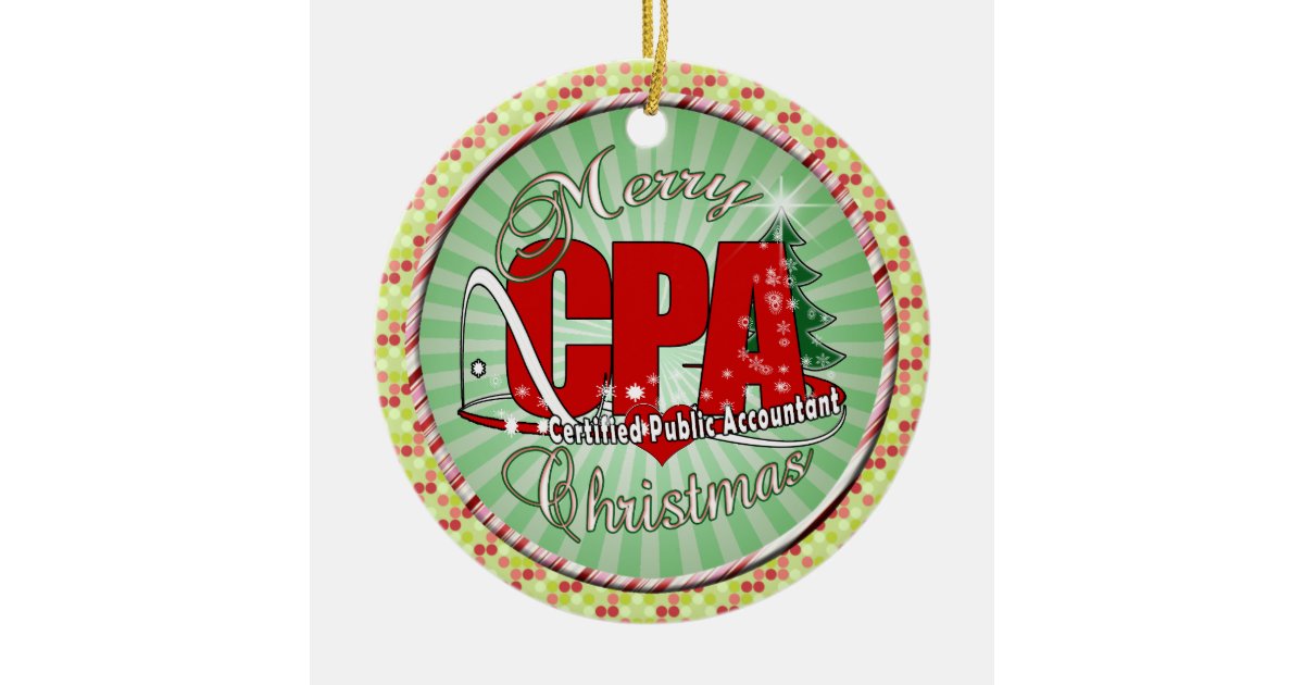CHRISTMAS CPA Certified Public Accountant Ceramic Ornament | Zazzle CHRISTMAS CPA Certified Public Accountant Ceramic Ornament | Zazzle