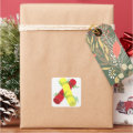 Christmas Crackers Square Sticker | Zazzle
