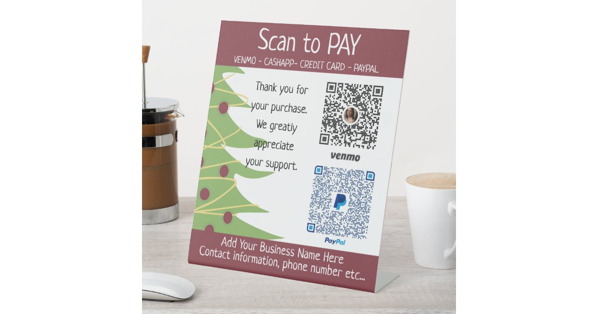 Christmas Craft Show Display Stand Pedestal Sign | Zazzle