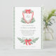 Christmas Crest | Whimsical and Colorful Wedding Invitation | Zazzle