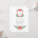 Christmas Crest | Whimsical Red and Green Wedding Invitation | Zazzle