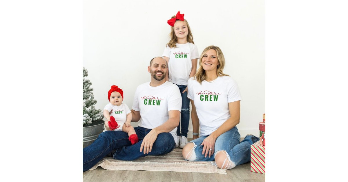 Christmas Crew Family Kid’s Shirt | Zazzle