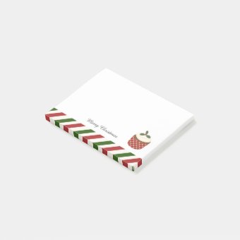 Christmas Cupcake Red and Green Post-it Notes | Zazzle