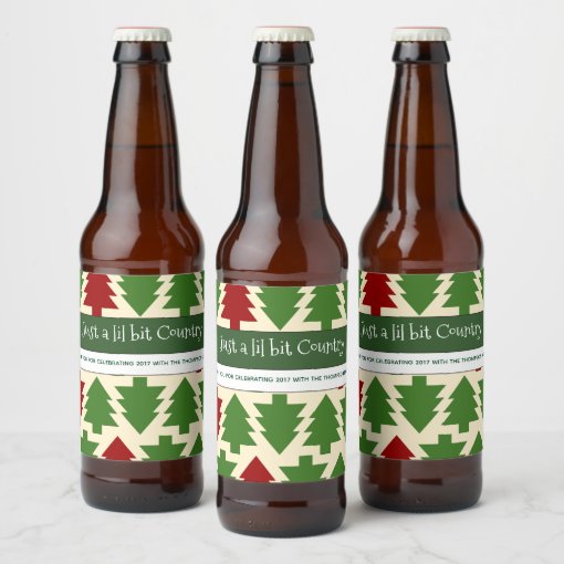 CHRISTMAS CUSTOM BEER LABELS | Zazzle