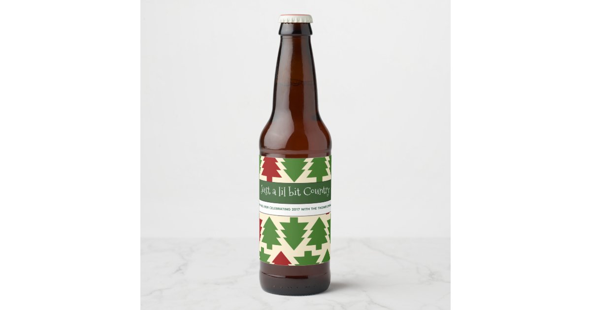 CHRISTMAS CUSTOM BEER LABELS | Zazzle