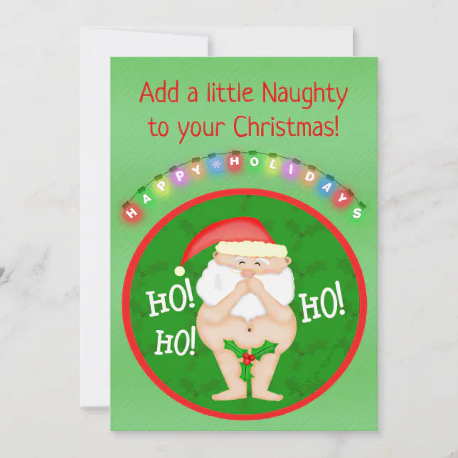Christmas Custom Naughty Santa Party Invitation Zazzle
