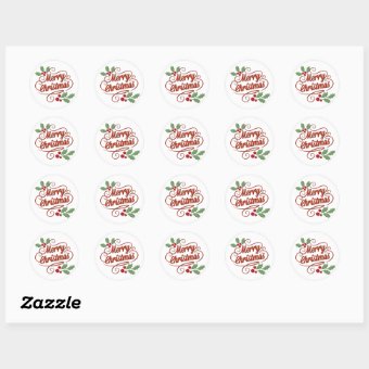 Christmas customized gift Sticker | Zazzle