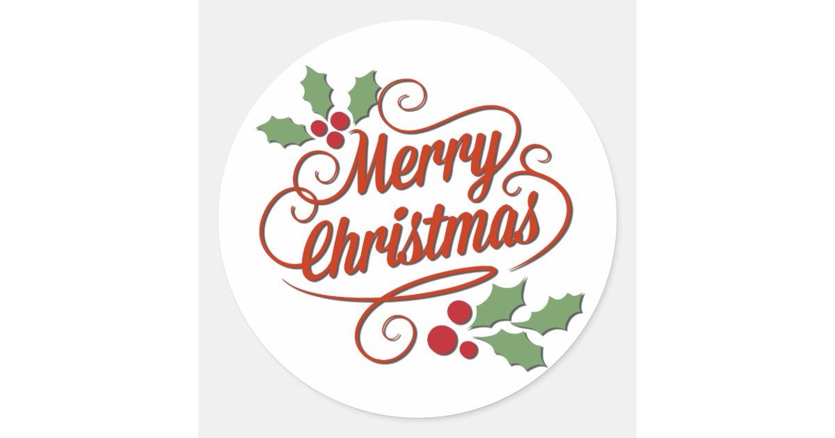 Christmas customized gift Sticker | Zazzle