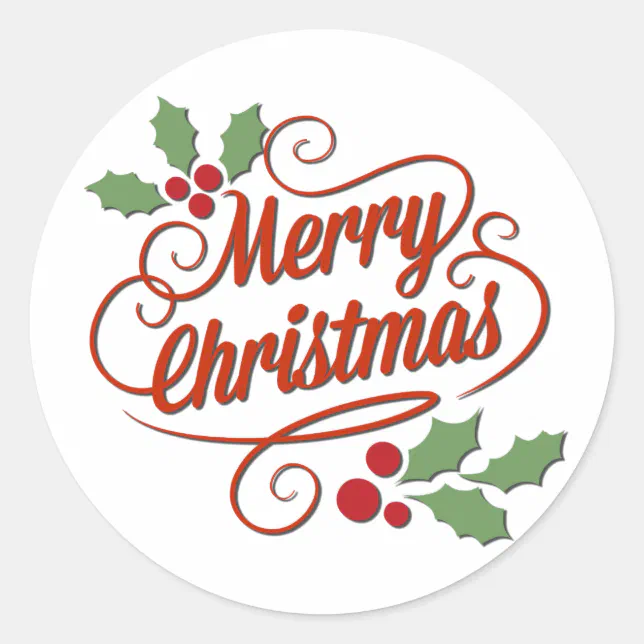 Christmas customized gift Sticker | Zazzle