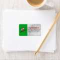 Christmas Cute Red Robin Bird Label | Zazzle