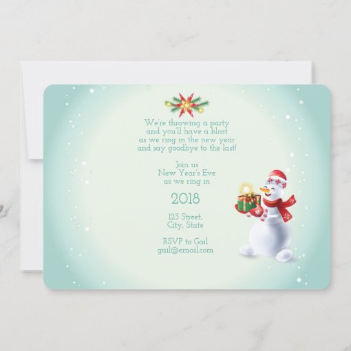 Christmas decoration Winter Fairy Tale Snowman Invitation | Zazzle