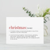 Christmas Definition Holiday Card | Zazzle