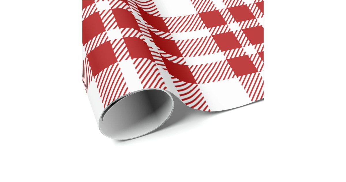 christmas-definition-holiday-red-plaid-wrapping-paper-zazzle