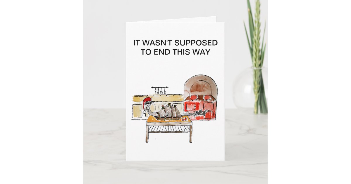 Christmas Dinner Greeting Card | Zazzle