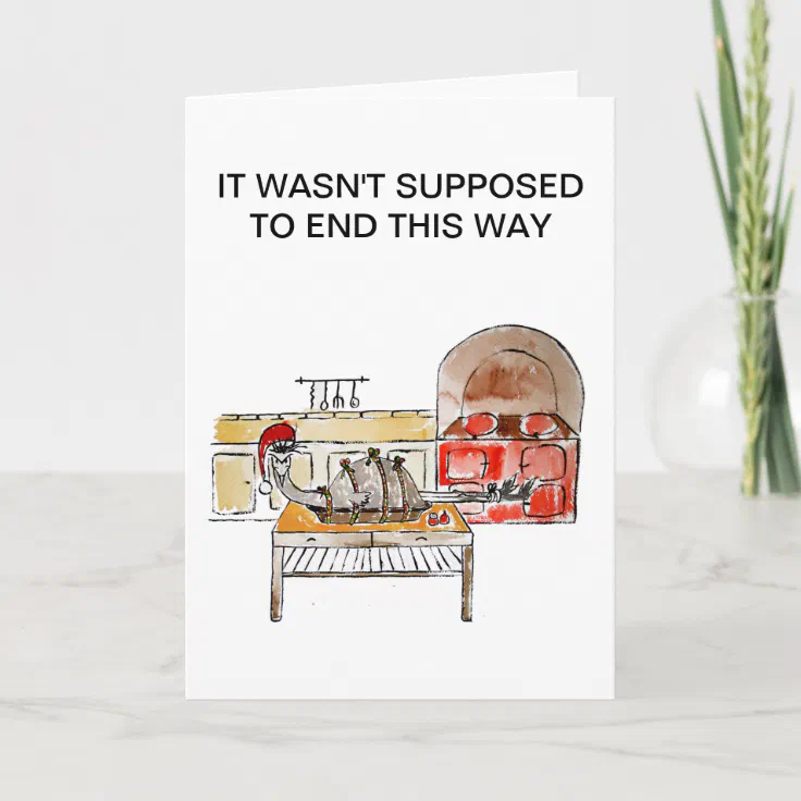 Christmas Dinner Greeting Card | Zazzle