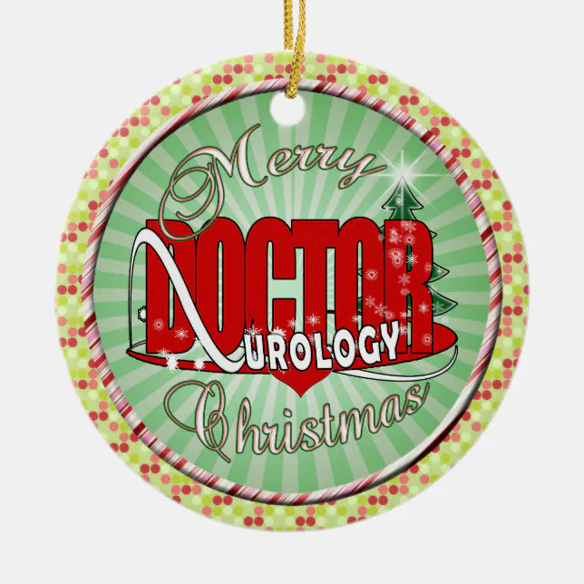 CHRISTMAS DOCTOR UROLOGY UROLOGIST CERAMIC ORNAMENT | Zazzle