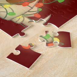 Christmas Dog Jigsaw Puzzle | Zazzle