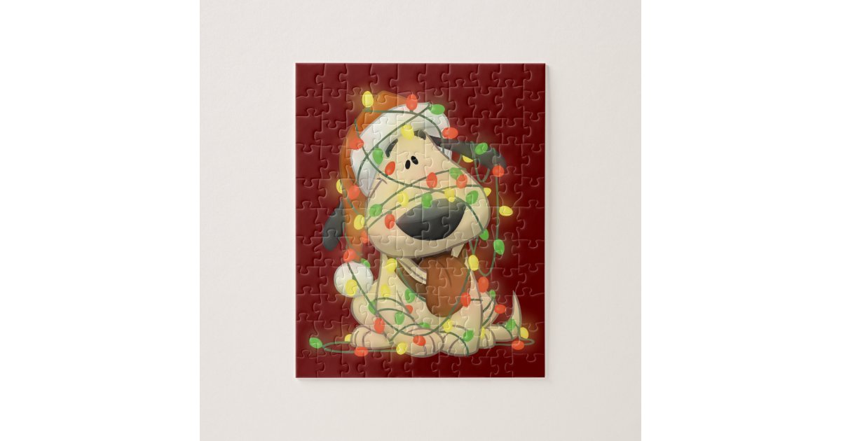 Christmas Dog Jigsaw Puzzle | Zazzle