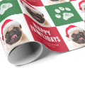 Christmas Dog Photo Wrapping Paper | Zazzle