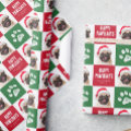 Christmas Dog Photo Wrapping Paper | Zazzle